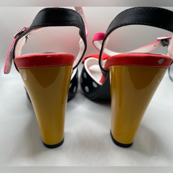 Lola Ramona | Shoes | Lola Ramona Pippi Bow Peep Toe Heel | Poshmark